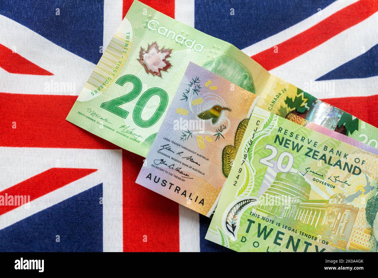 Australia flag banknotes hi-res stock photography and images - Alamy