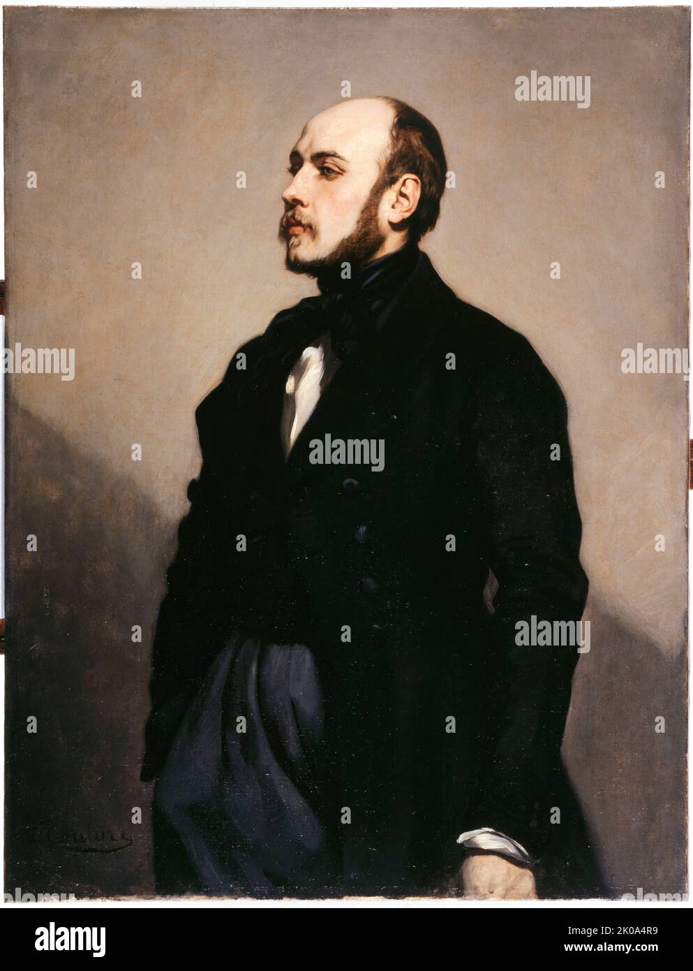 Portrait de Léon Ohnet, c1841 Stock Photo - Alamy