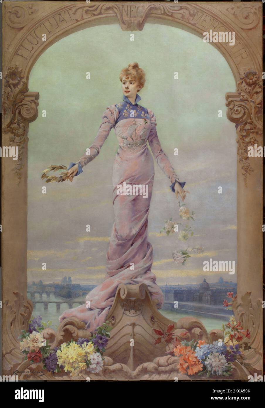 Allegory of the city of Paris, 1901 Stock Photo - Alamy