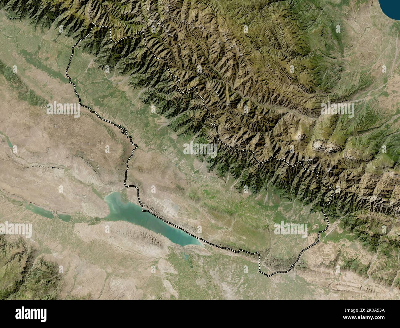 Azerbaijan map zoom border satellite hi-res stock photography and images - Alamy