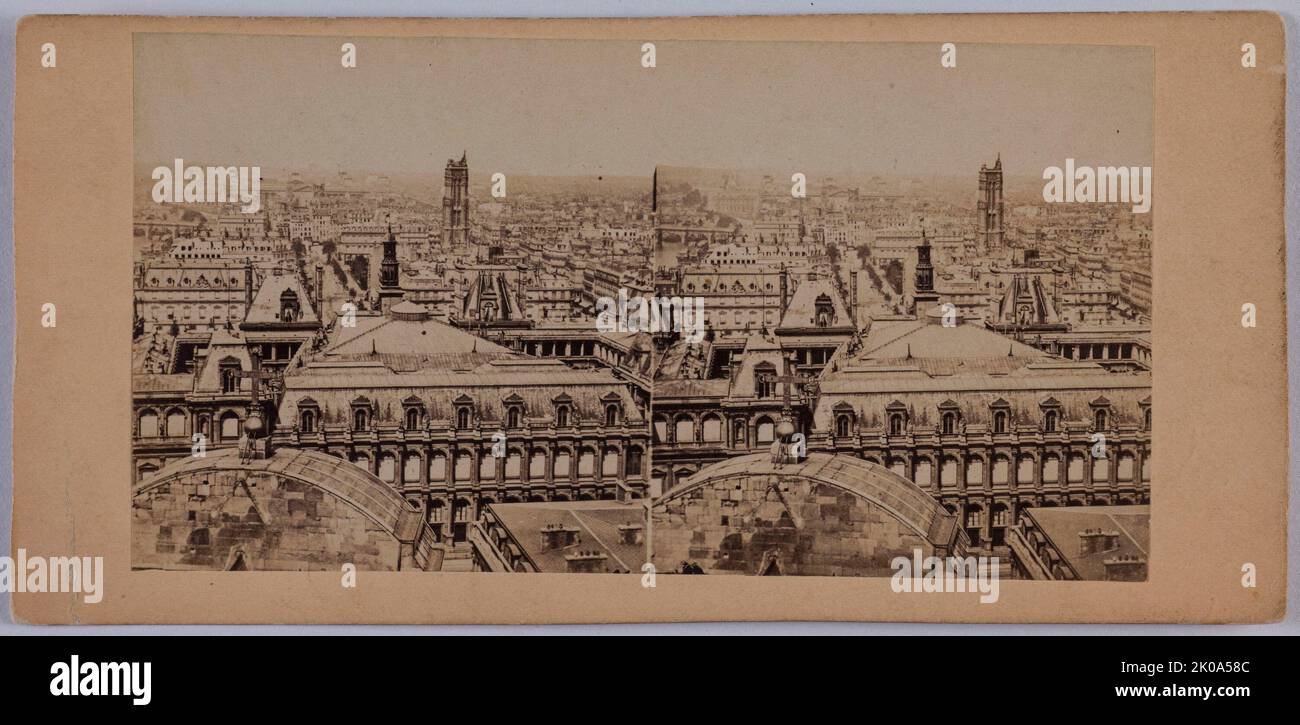 Panorama of Paris, between 1860 and 1862 Stock Photo - Alamy