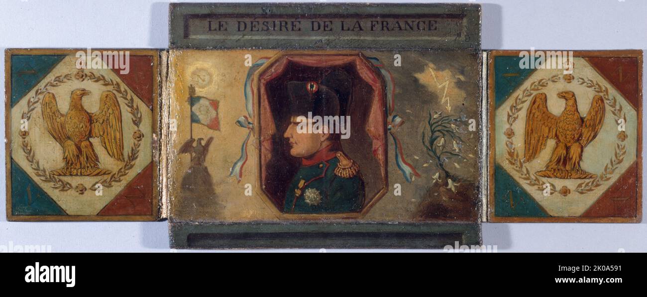 Le Desire' of France. Portrait of Louis XVIII and hidden portrait of ...