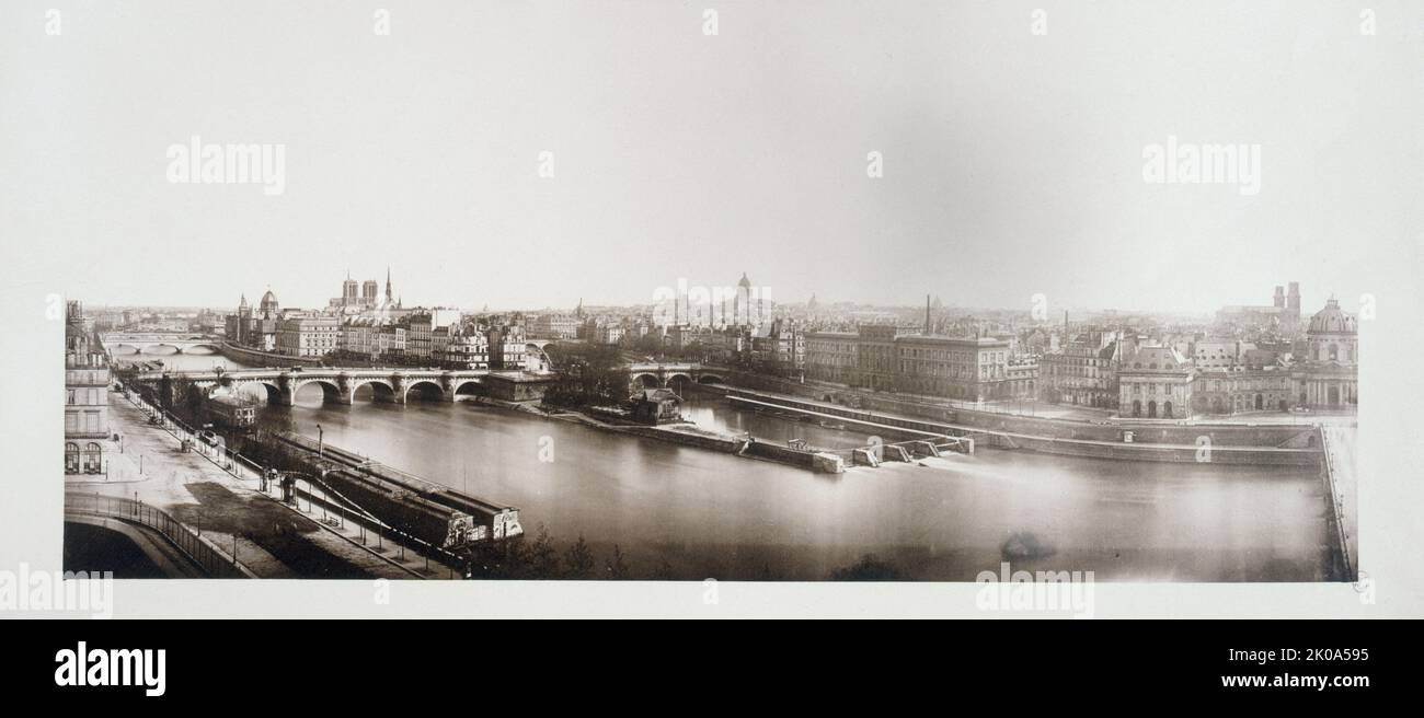 Panorama taken from the Louvre, 1st, 4th and 6th arrondissements, Paris ...