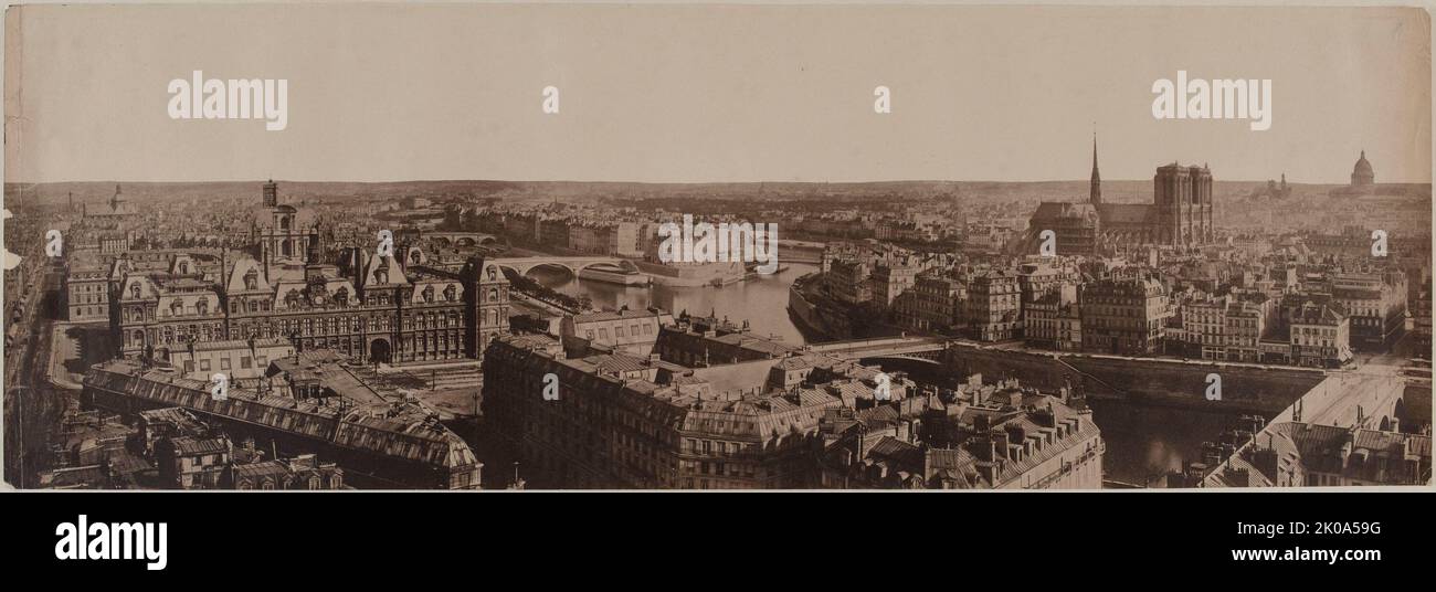 Panorama taken from Saint-Jacques tower, 4th arrondissement, Paris ...