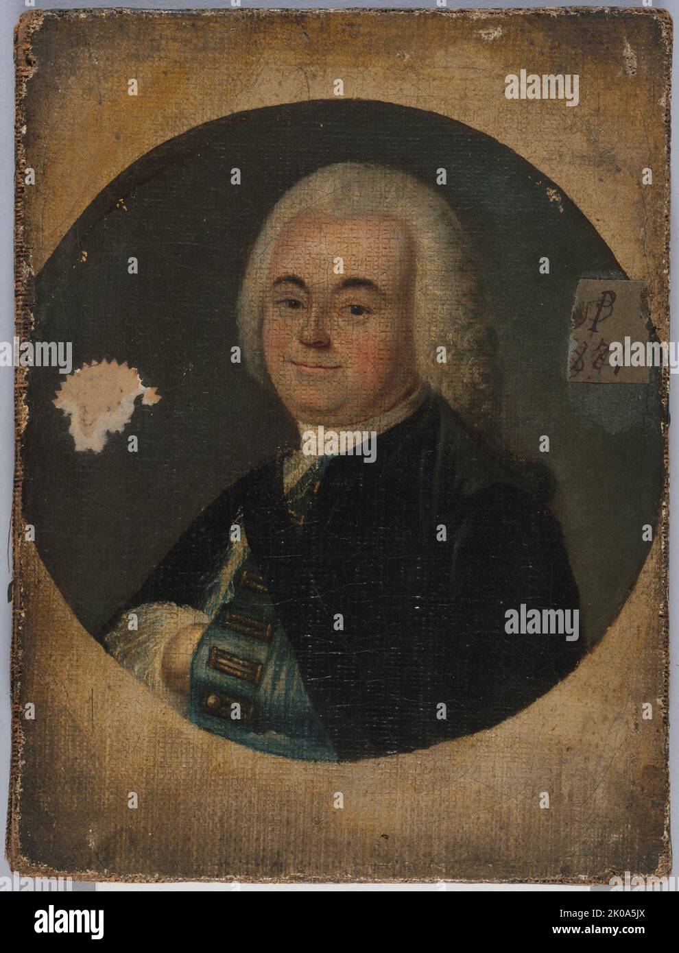 Portrait of man (vers1760), between 1755 and 1765 Stock Photo - Alamy