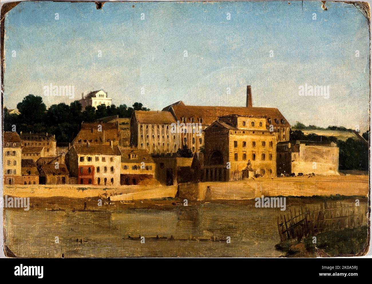 Refinery and the Delessert garden, in Passy, ??seen from the left bank ...