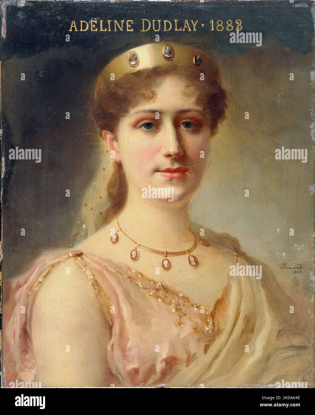 Portrait of Adeline Dudlay (1858-1934), member of the Comédie-Française ...