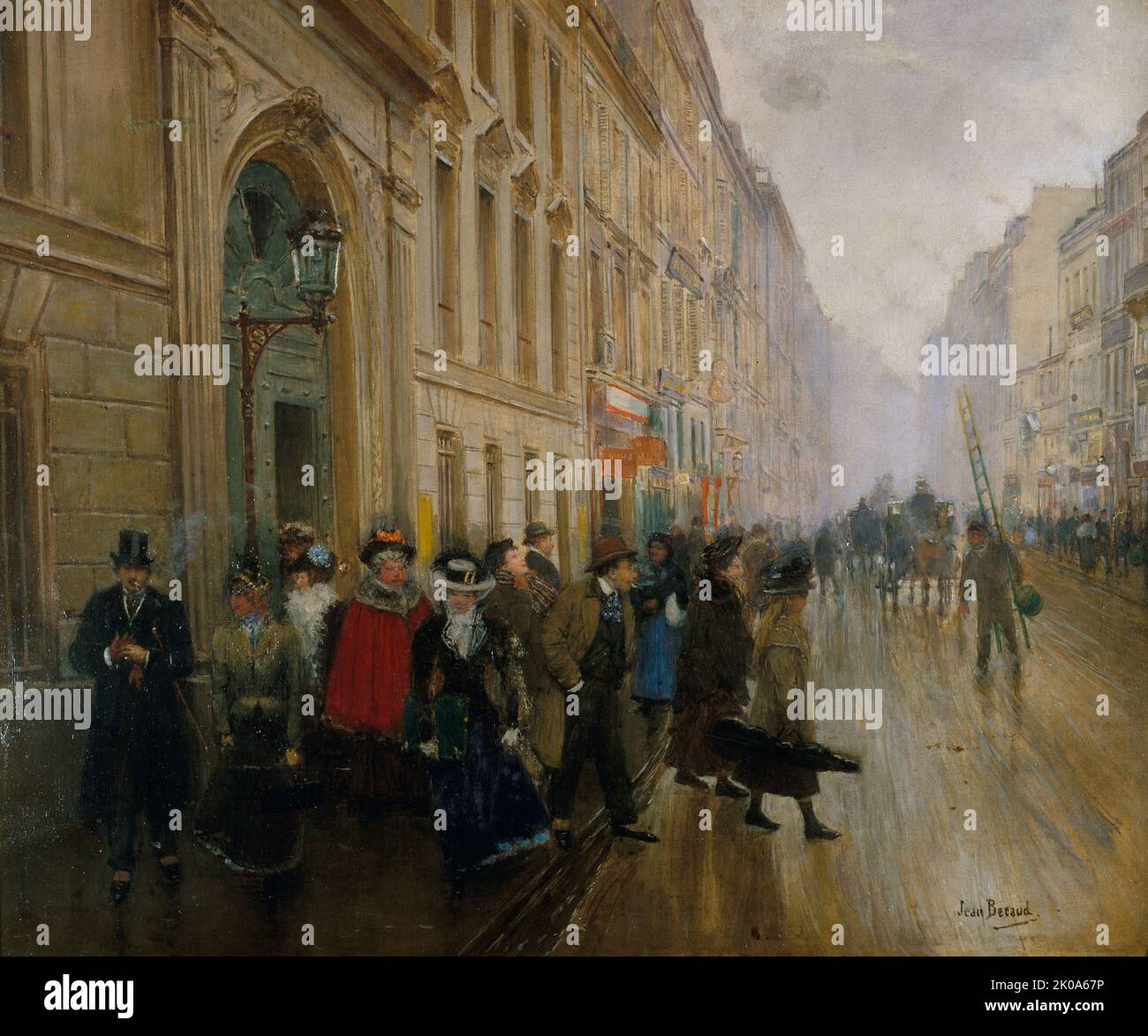 Leaving the Music Conservatory, 1899 Stock Photo - Alamy