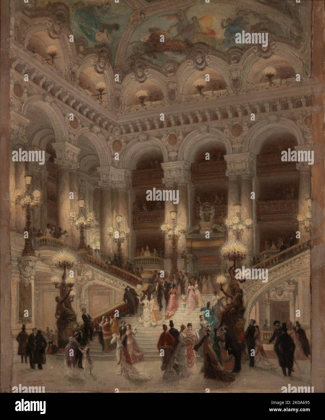 Opera staircase, 1877 Stock Photo - Alamy