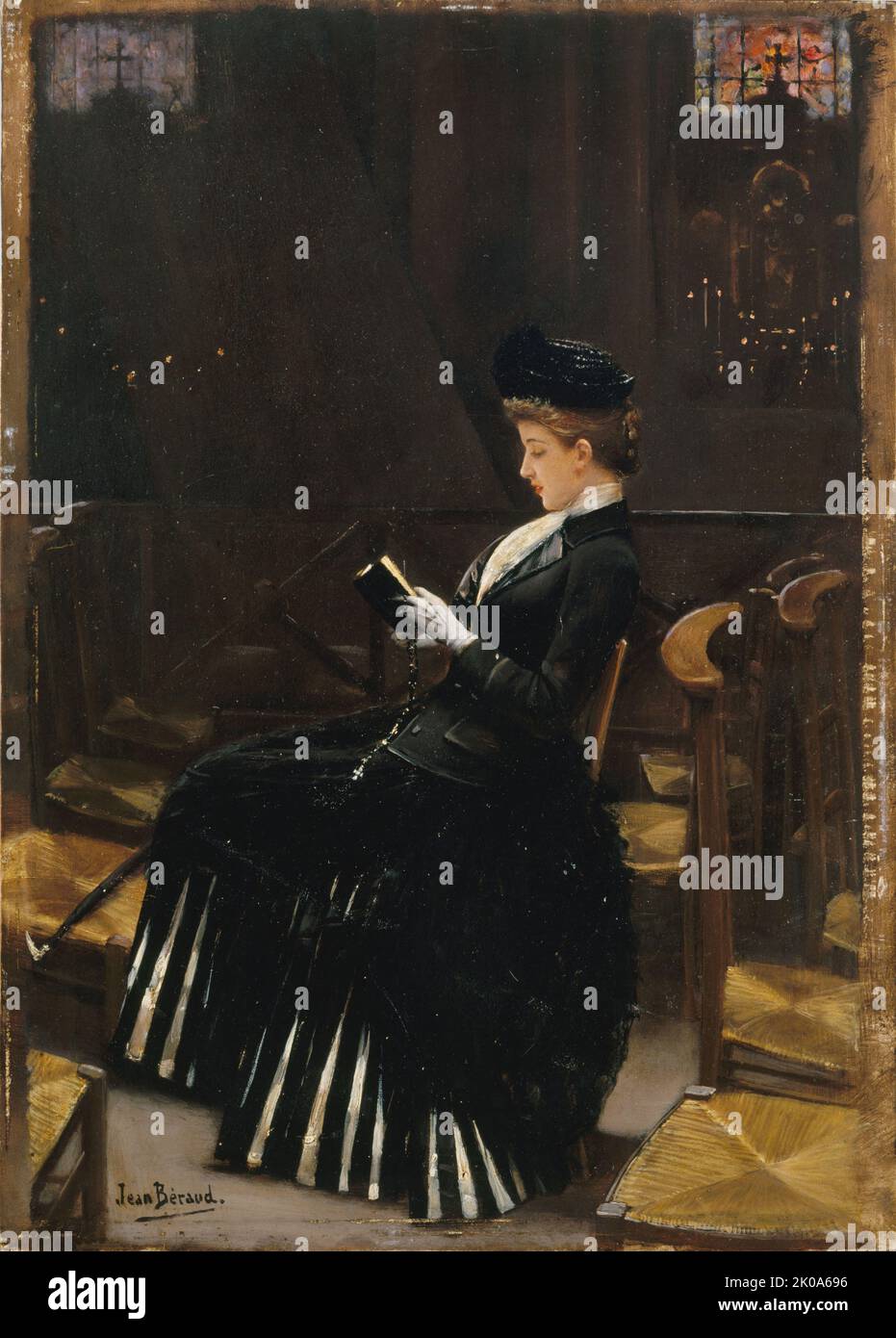19th century woman in prayer painting hi-res stock photography and ...