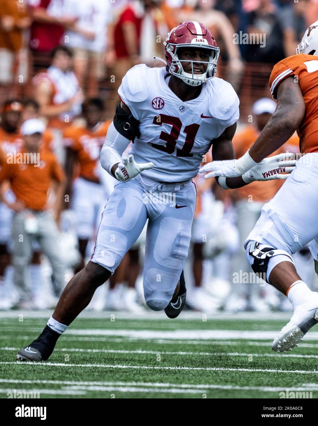 September 10, 2022. Will Anderson Jr #31 of the Alabama Crimson Tide in ...