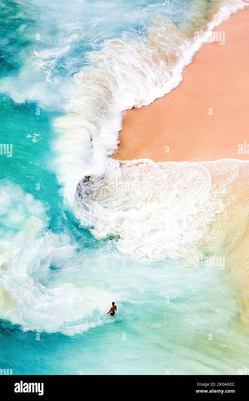 Tsunami wave indonesia aerial hi-res stock photography and images - Alamy