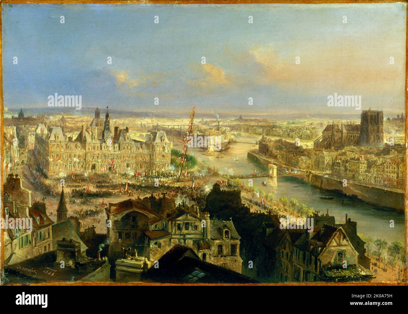 Planting a tree of Liberty, in front of the Hotel de Ville, March 24 ...