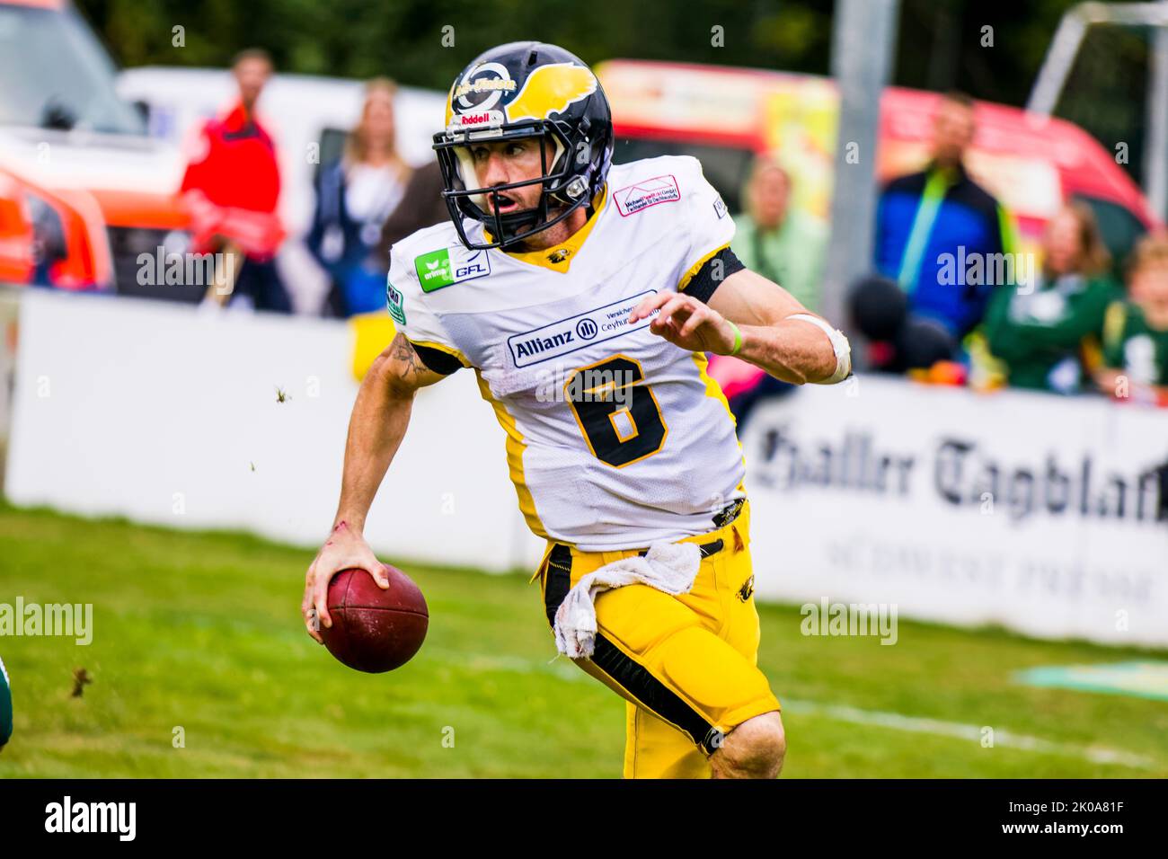 Schwaebisch Hall, Germany. 10th Sep, 2022. US Football: Schwaebisch ...