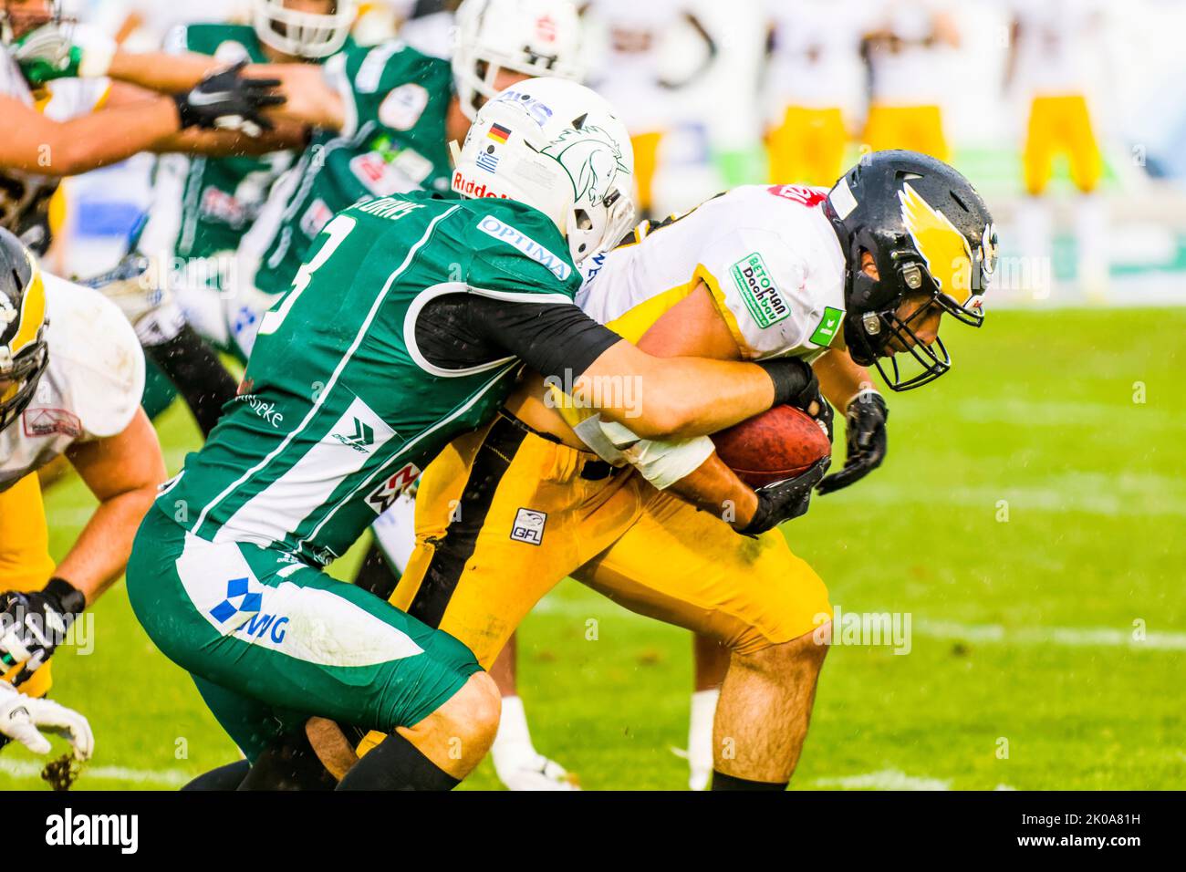 Schwaebisch Hall, Germany. 10th Sep, 2022. US Football: Schwaebisch ...