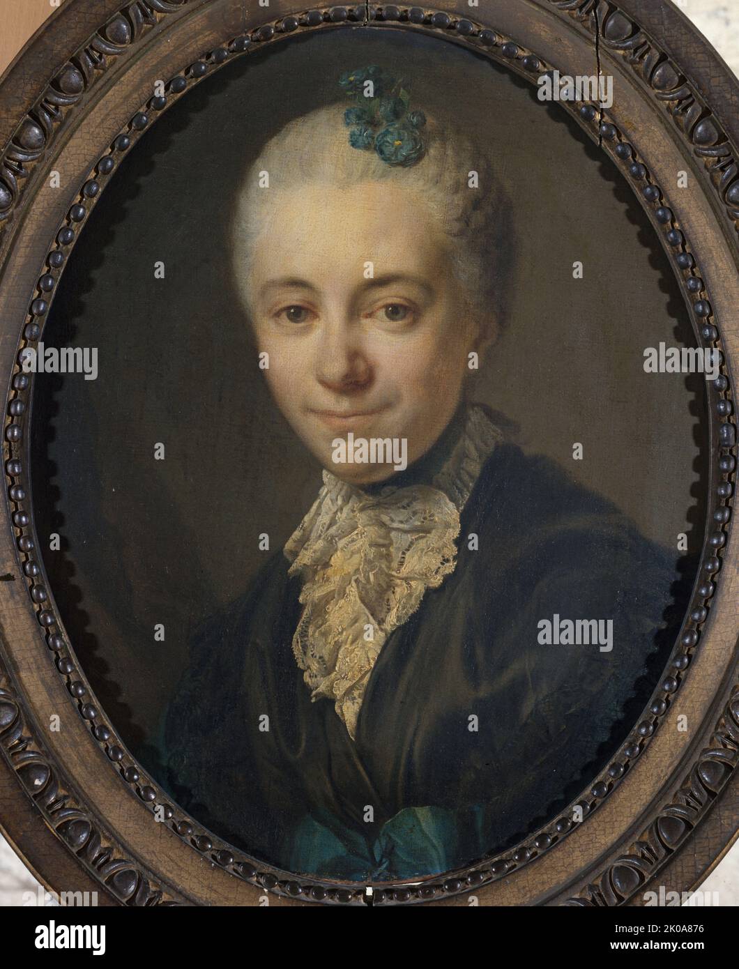 Portrait of a woman, c1760 Stock Photo - Alamy