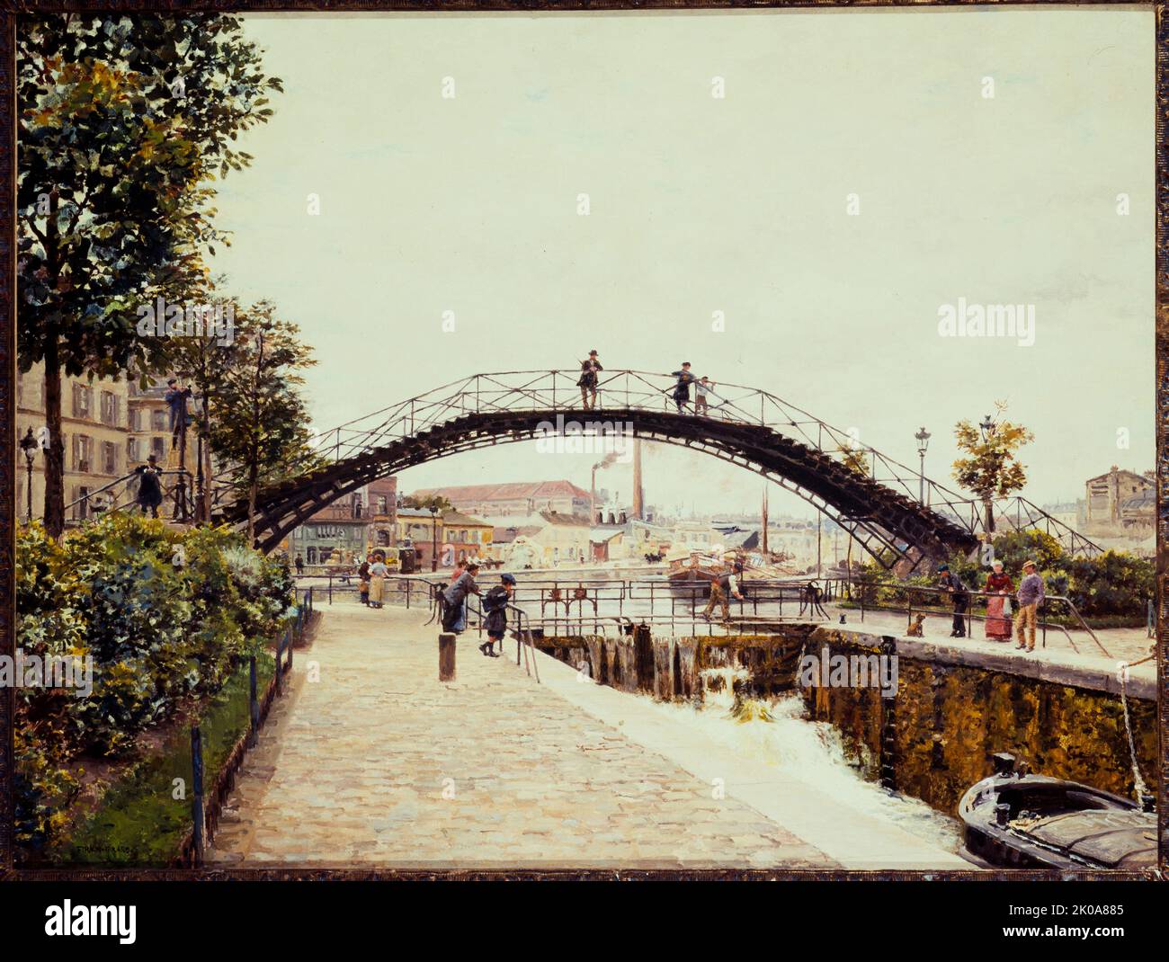 Canal st martin path hi-res stock photography and images - Alamy