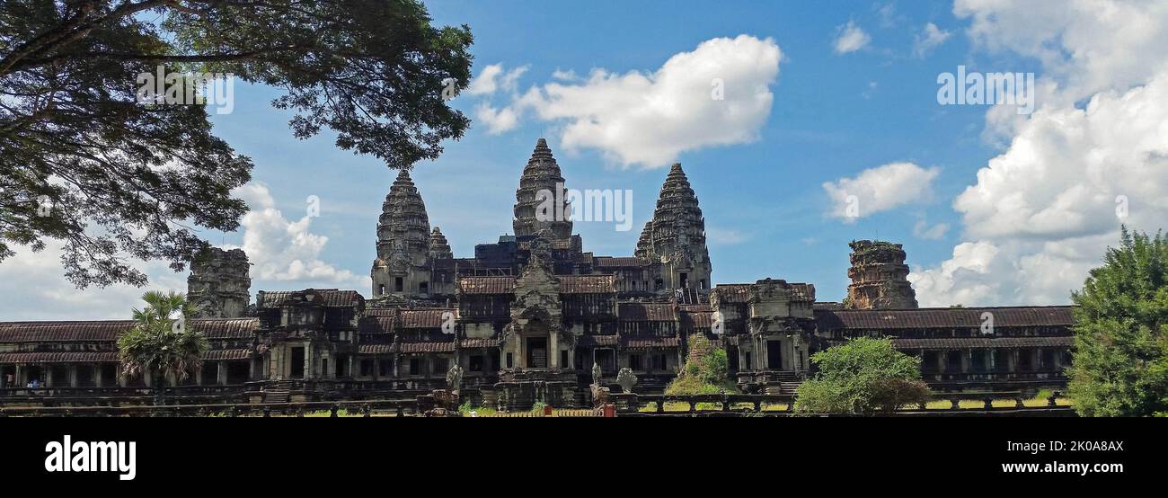 Angkor Wat, a temple complex in northwest Cambodia. A national symbol ...