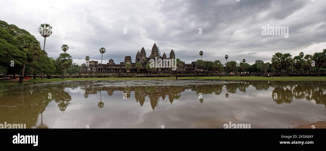 Angkor Wat, a temple complex in northwest Cambodia. A national symbol ...