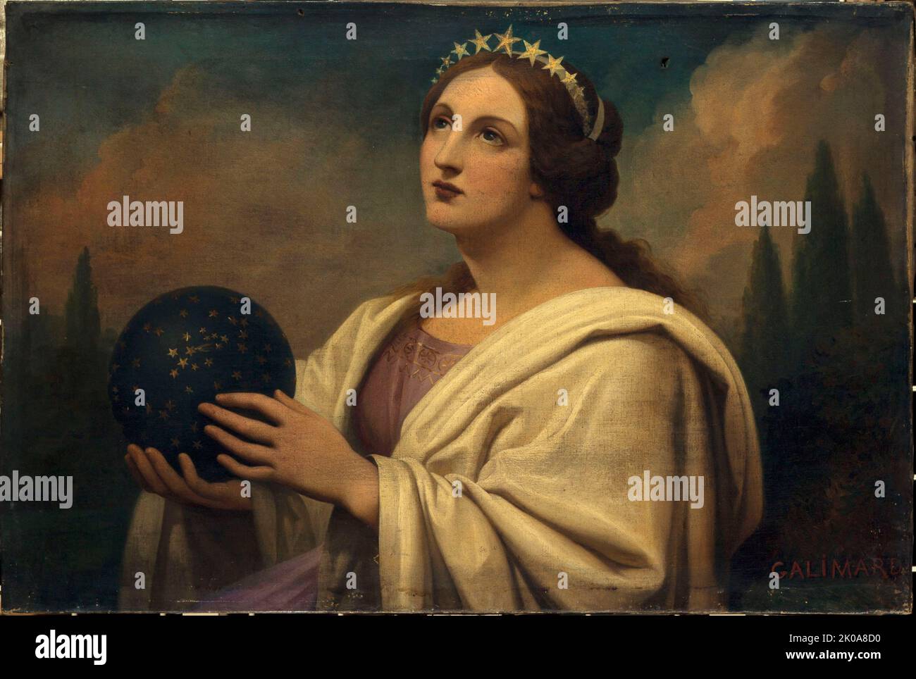 Woman science oil painting hi-res stock photography and images - Alamy