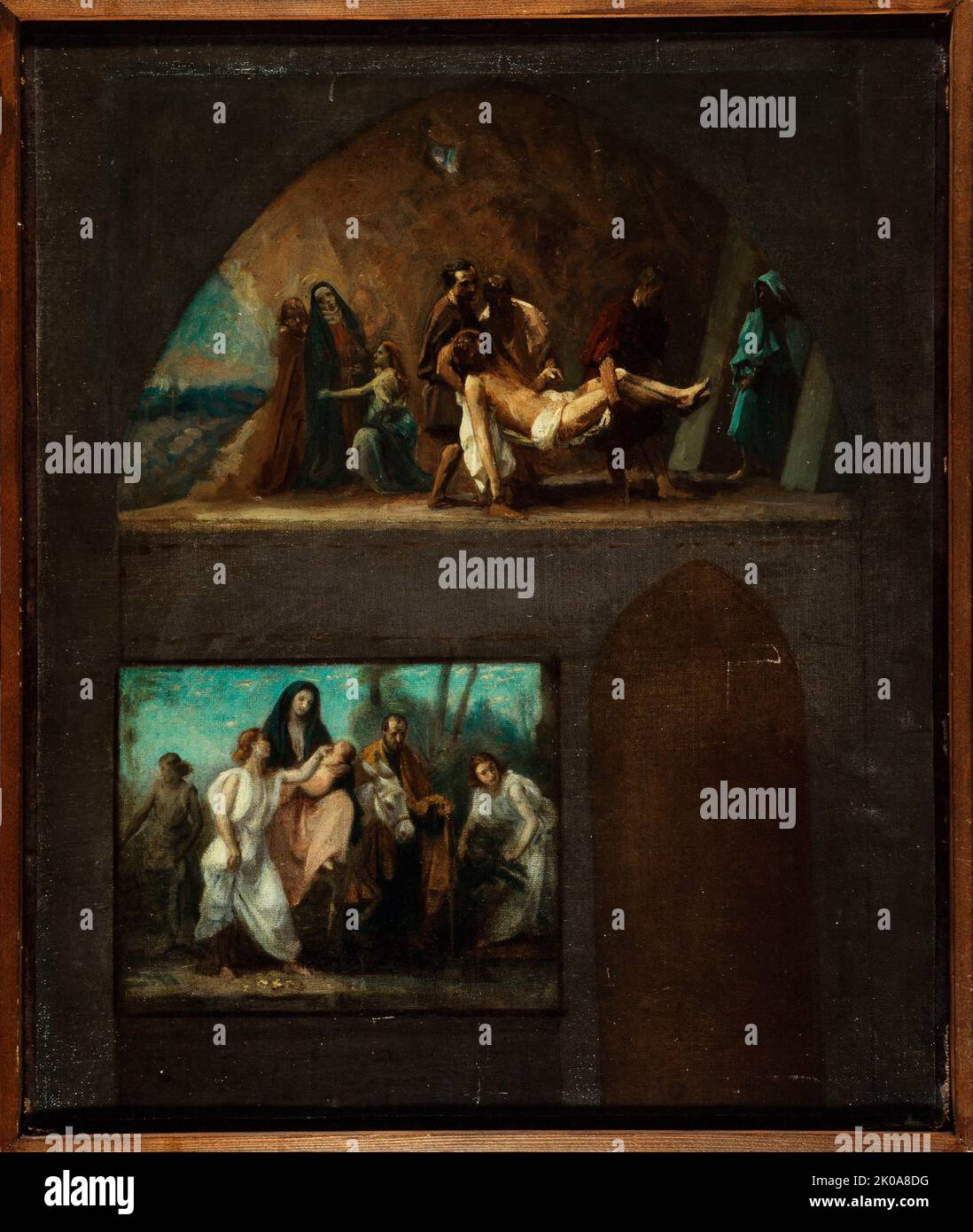 Flight to Egypt and the Entombment, c1859 Stock Photo - Alamy