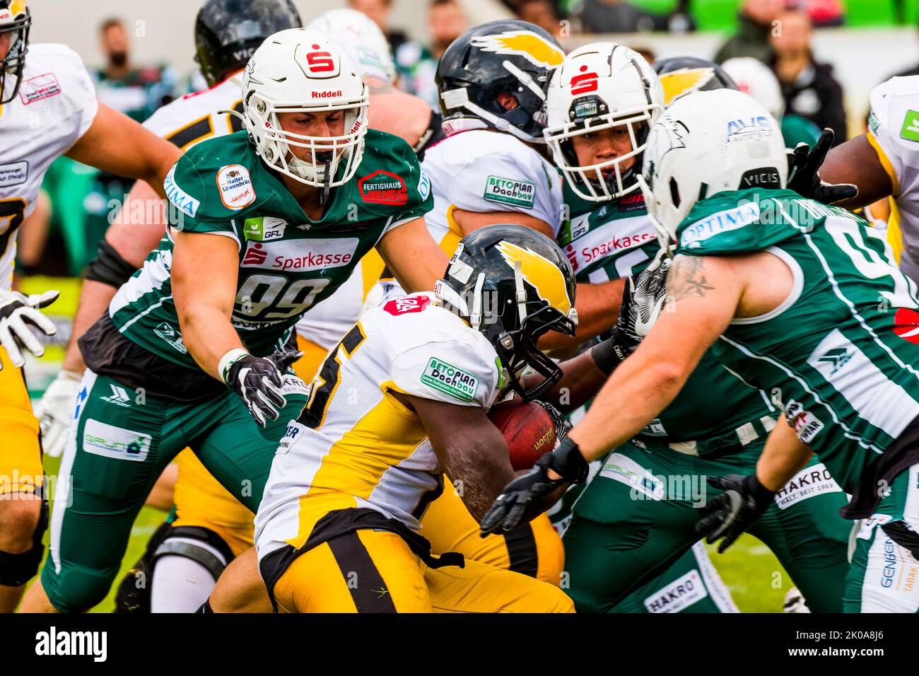 Schwaebisch Hall, Germany. 10th Sep, 2022. US Football: Schwaebisch ...