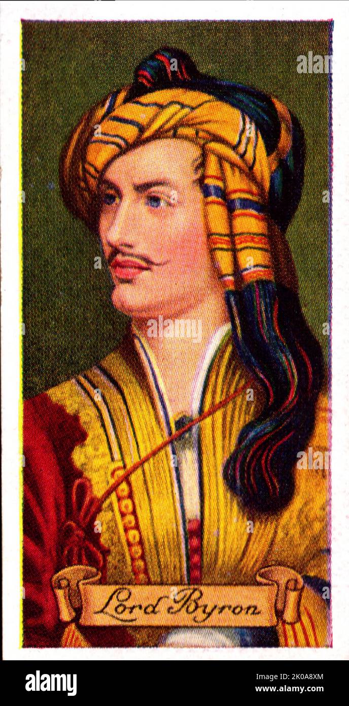 George Gordon Byron, 6th Baron Byron, FRS (22 January 1788 - 19 April ...