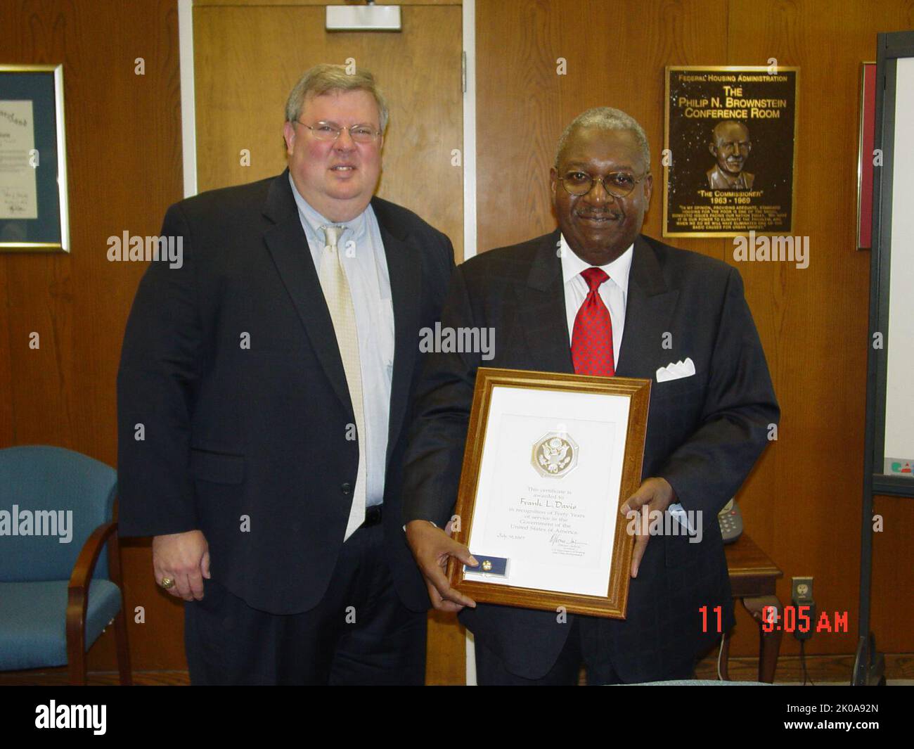 Frank Davis Award - General Deputy Assistant Secretary for Housing ...
