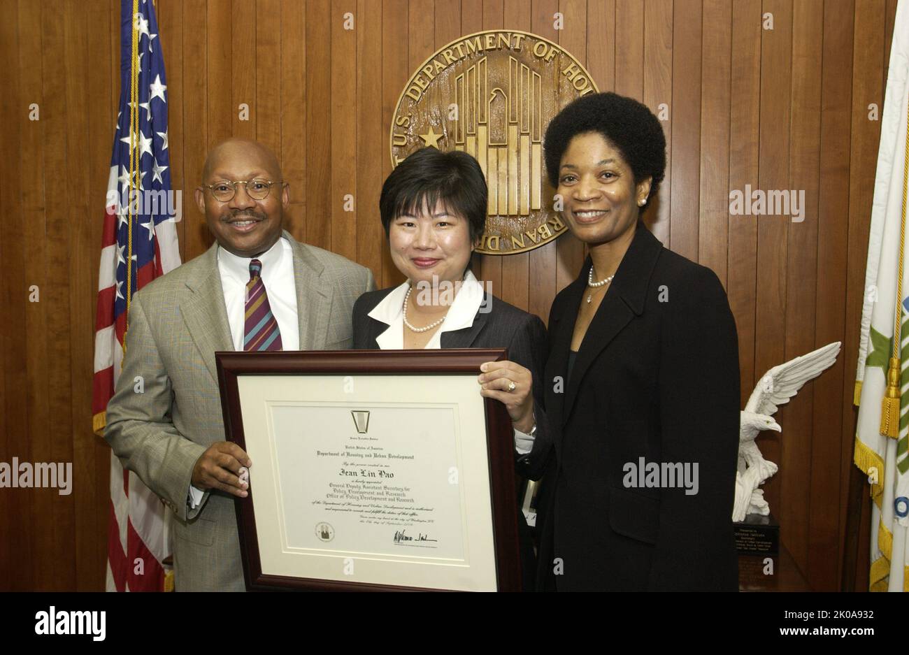 Secretary Alphonso Jackson with Jean Lin Pao - Jean Lin Pao, General ...