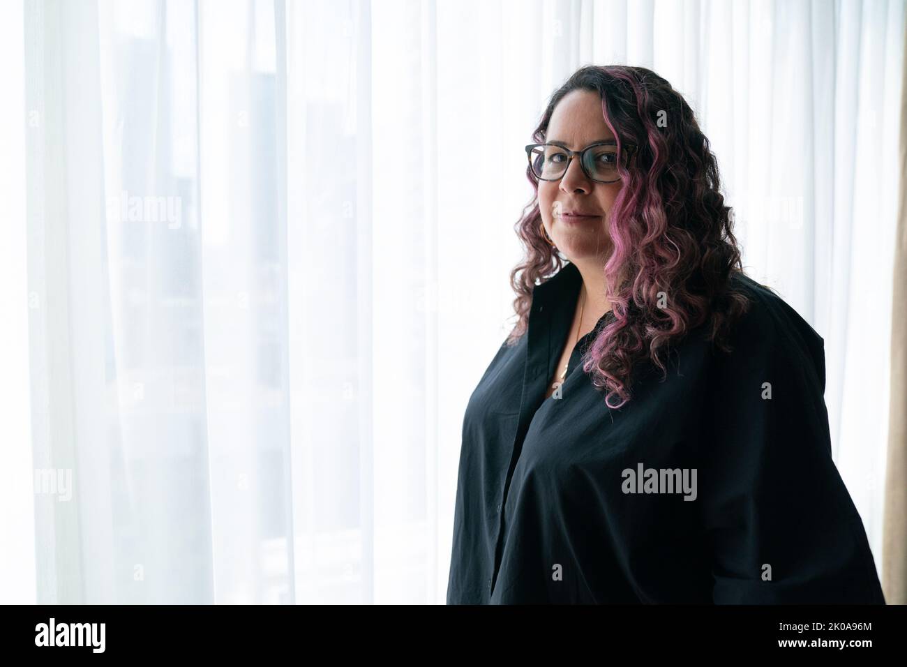 Sally El Hosaini, director of the film "The Swimmers," is photographed ...