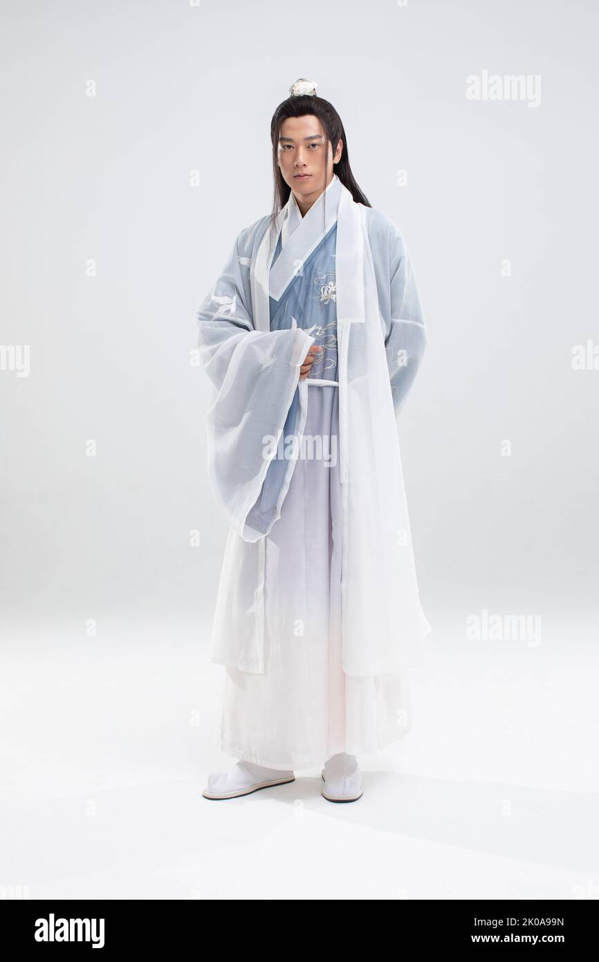 Young Chinese man in ancient costume Stock Photo - Alamy
