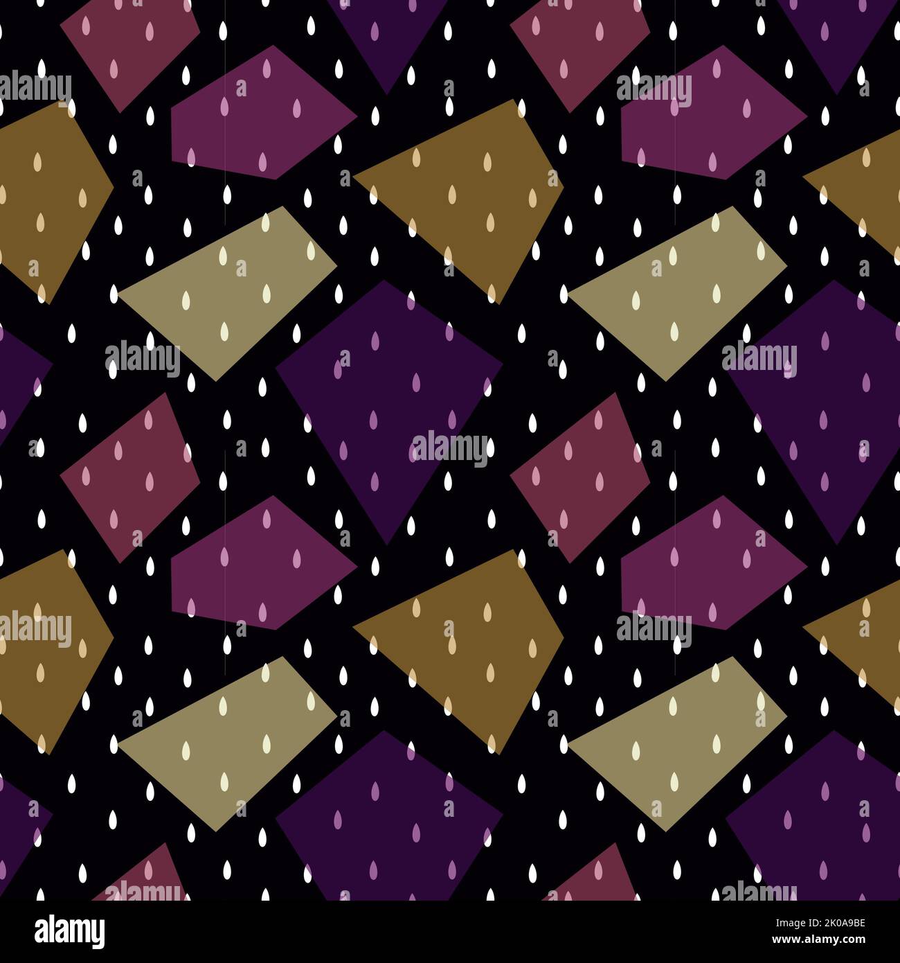 Geometric water rain drops seamless pattern for kids clothes print and ...