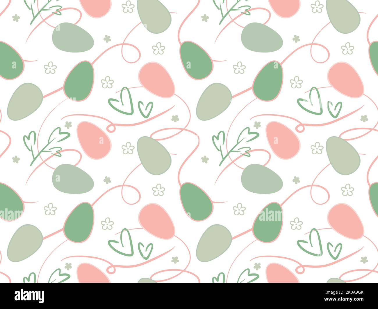 Easter eggs seamless spring pattern for kids clothes print and ...