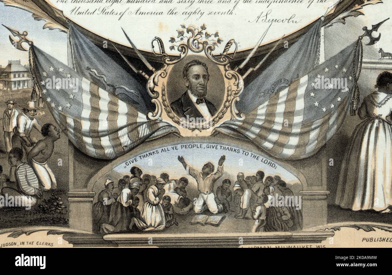 Emancipation Proclamation. Published and sold by Martin & Judson, c1864 ...