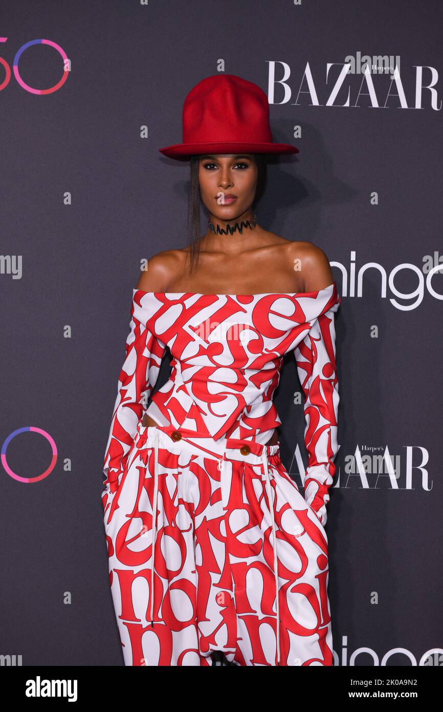 Cindy Bruna attends 2022 Harper's Bazaar ICONS & Bloomingdale's 150th ...