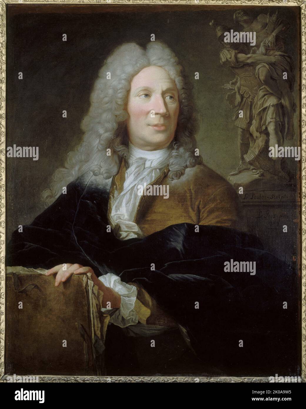 Portrait of Pierre Le Pautre (1660-1744), sculptor, 1729 Stock Photo ...
