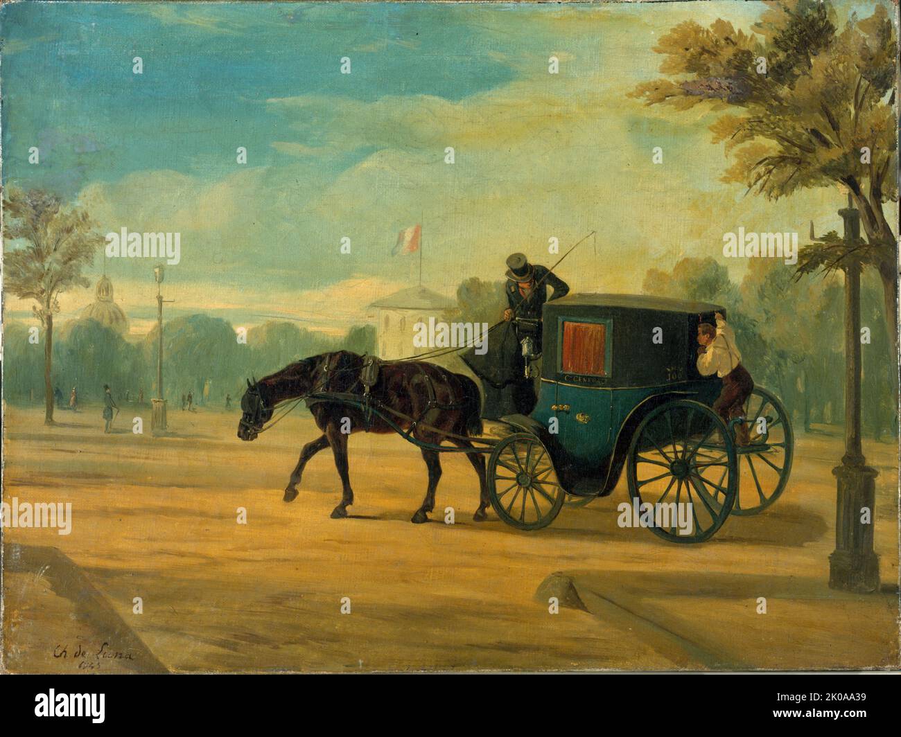 A Fiacre, 1845 Stock Photo - Alamy