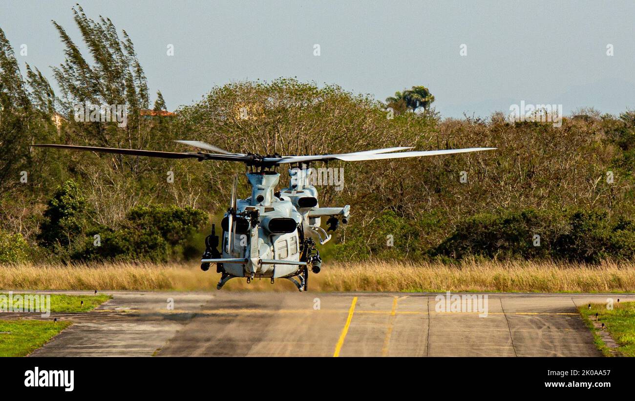 An Ah 1z Viper And A Uh 1y Venom With Marine Light Attack Helicopter