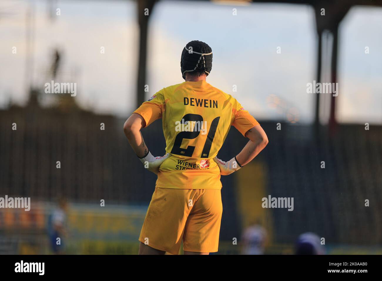 September 10, 2022: Jasmin Dewein (Austria Wien) observing the action ...