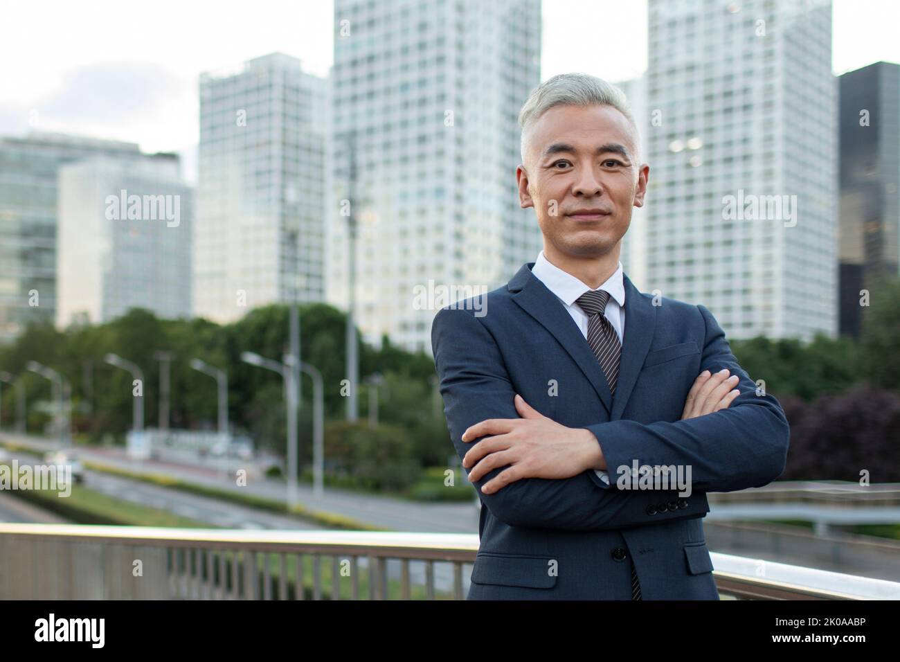 Portrait of confident Chinese businessman Stock Photo - Alamy