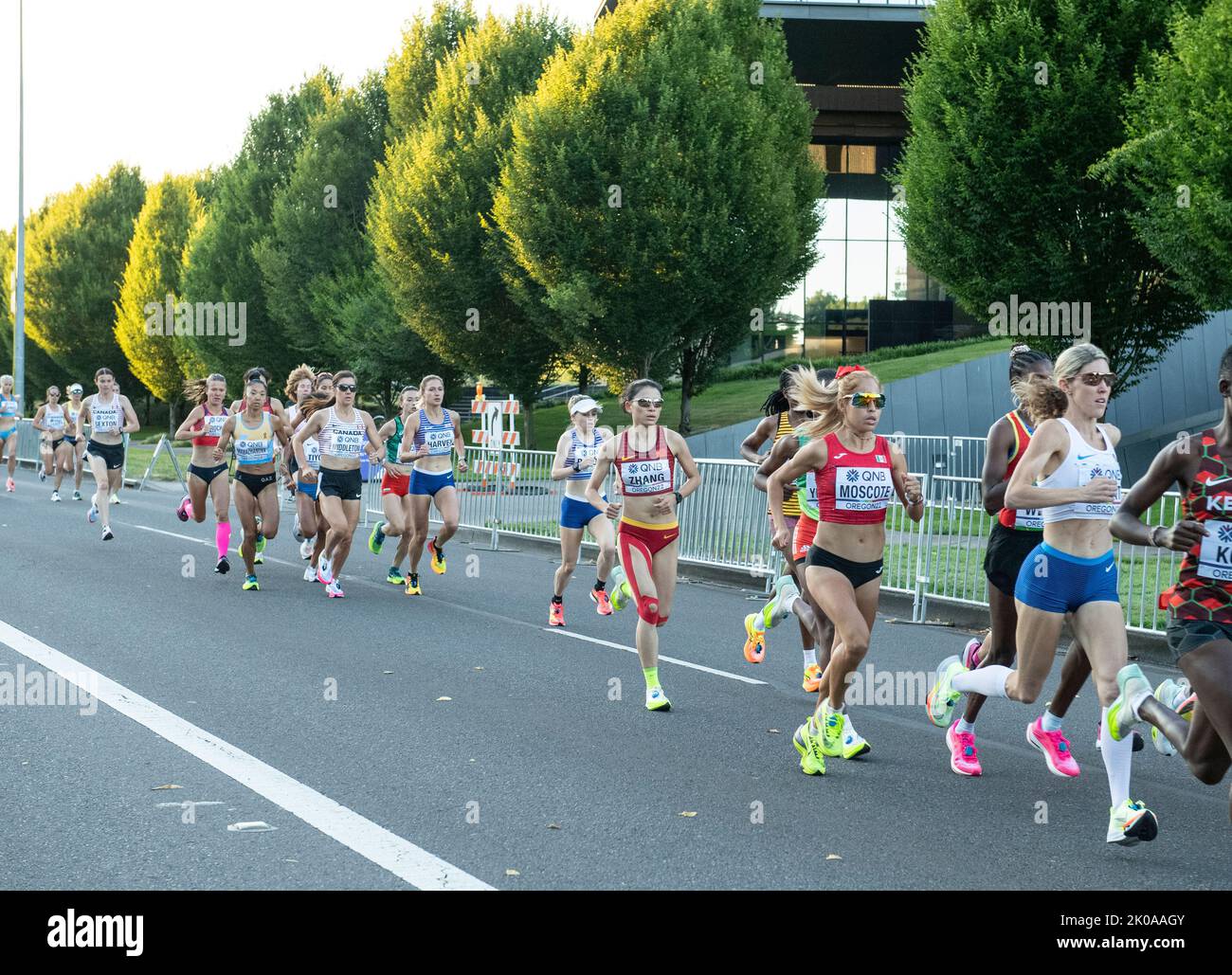 Citlali Cristian Moscote of Mexico competing in the women’s marathon at ...