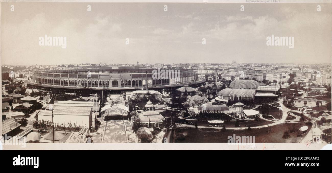 Panorama of the Universal Exhibition of 1867, Champ-de-Mars, 7th ...