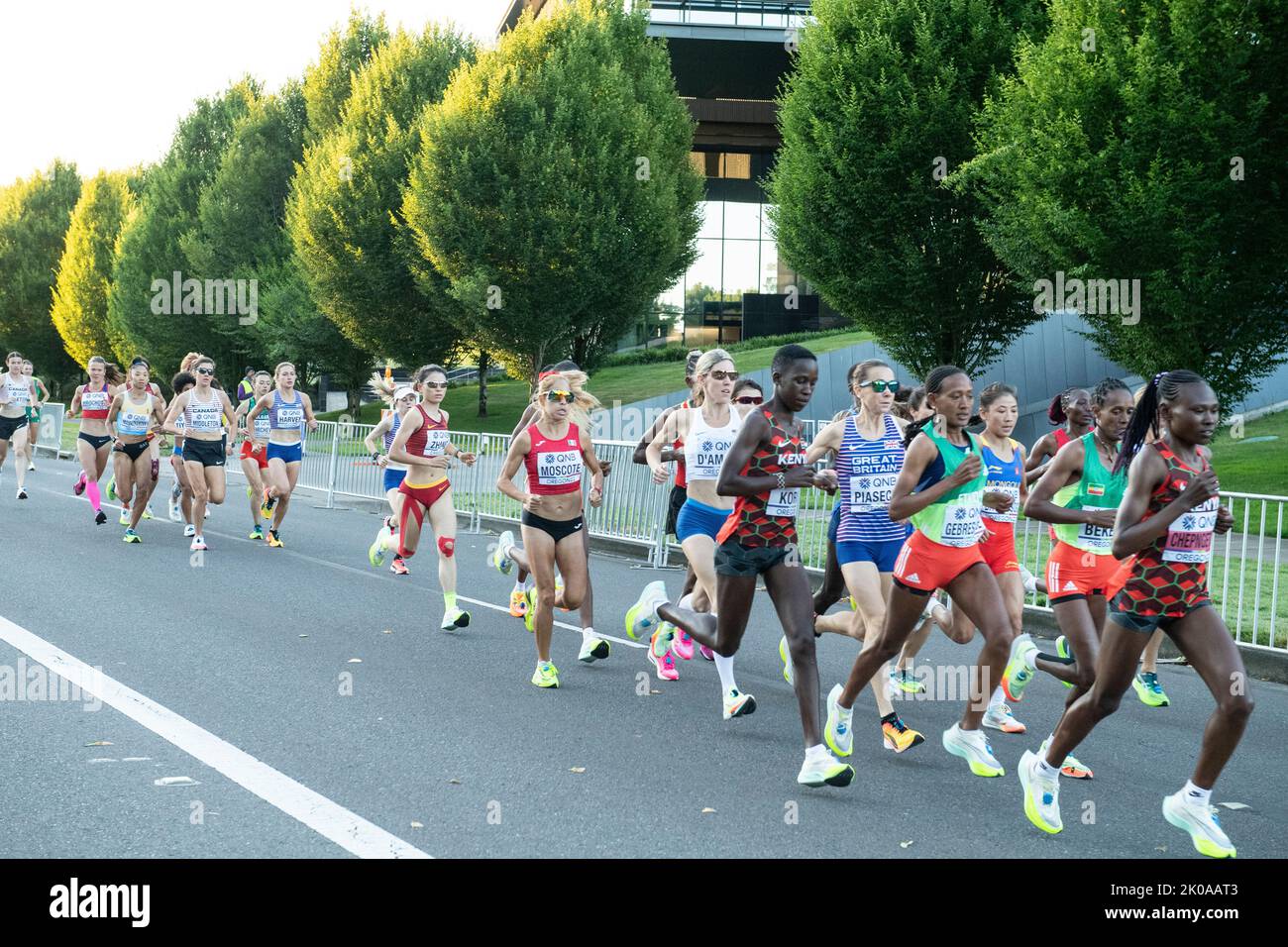 Citlali Cristian Moscote of Mexico competing in the women’s marathon at ...