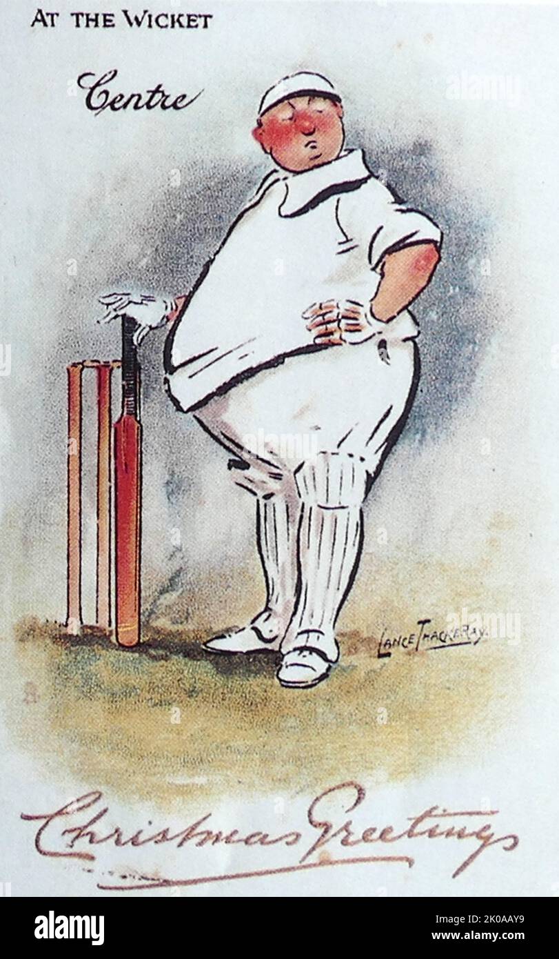 The Local Jessop. Cricket Cartoon Stock Photo - Alamy