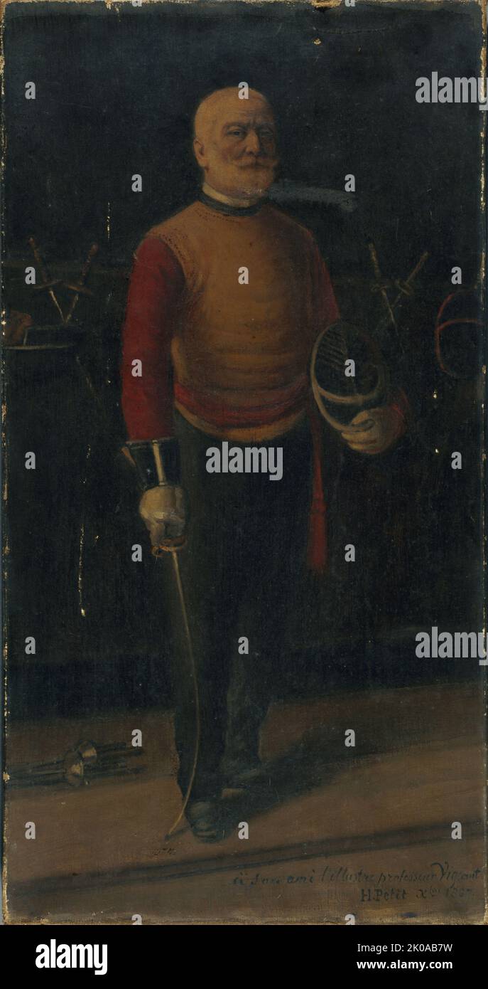 Self-portrait as a fencing master, 1887 Stock Photo - Alamy