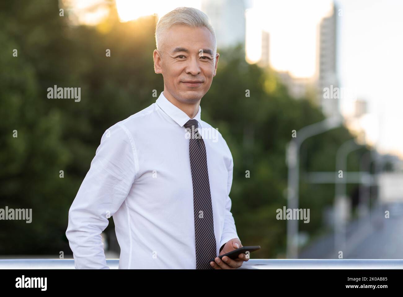Portrait of confident Chinese businessman Stock Photo - Alamy