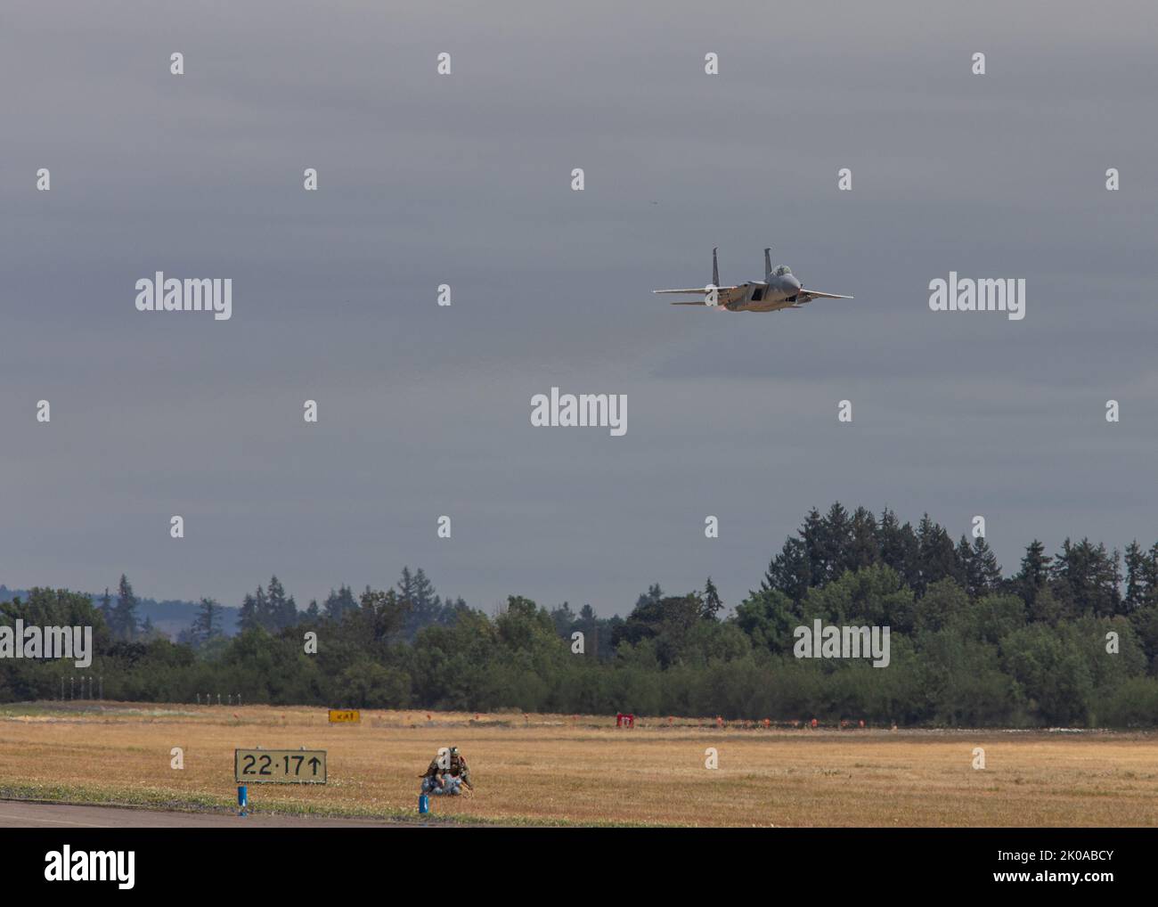 A pair of F-15Cs, assigned to the Oregon Air National Guard’s 142nd ...