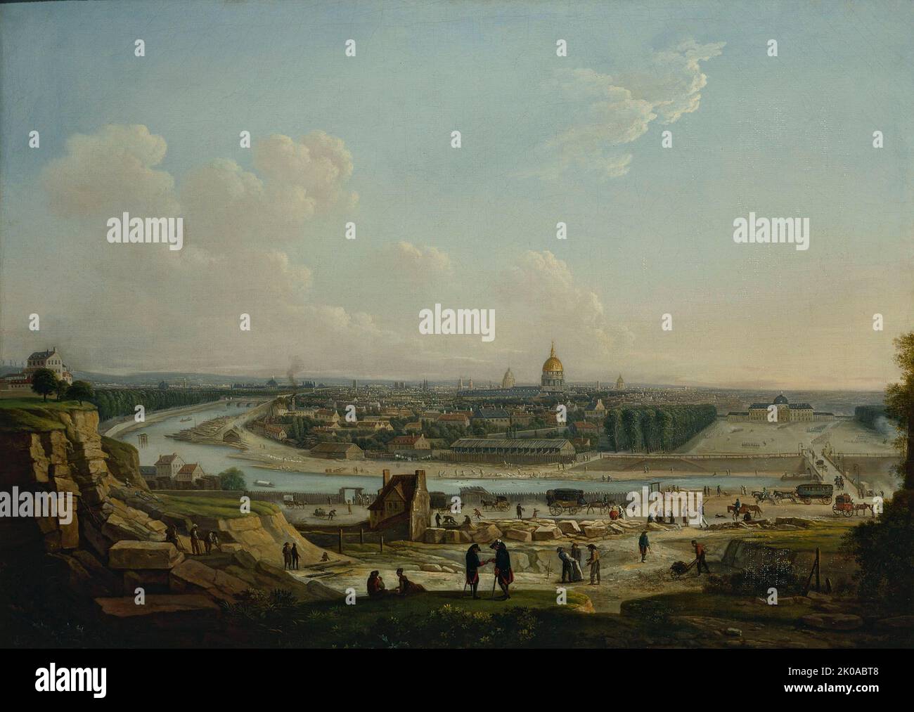 Paris landscape 16th century hi-res stock photography and images - Alamy