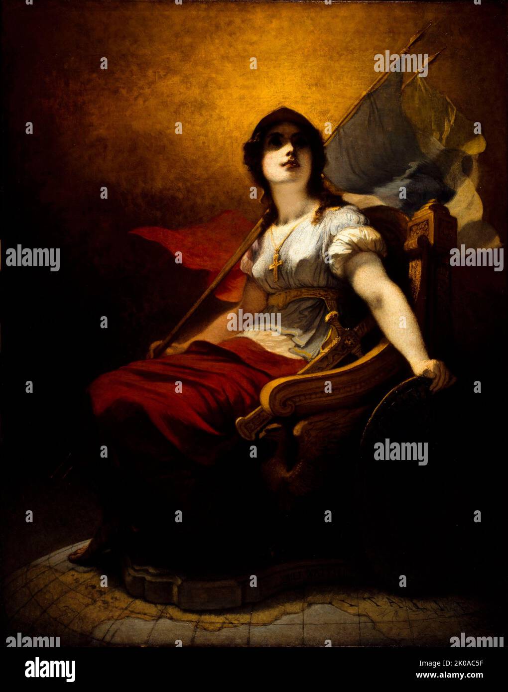 Allegory of the annexation of Savoy by France (1860), c1860 Stock Photo ...