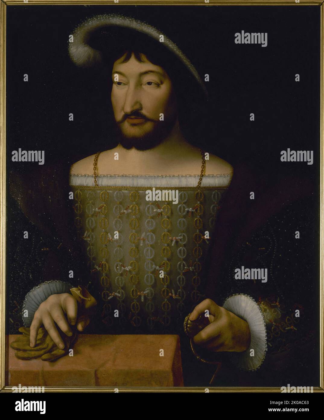 Portrait of Francois I, king of France, c1535 Stock Photo - Alamy